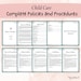 Child Care Policies and Procedures Complete Template - Editable and ...
