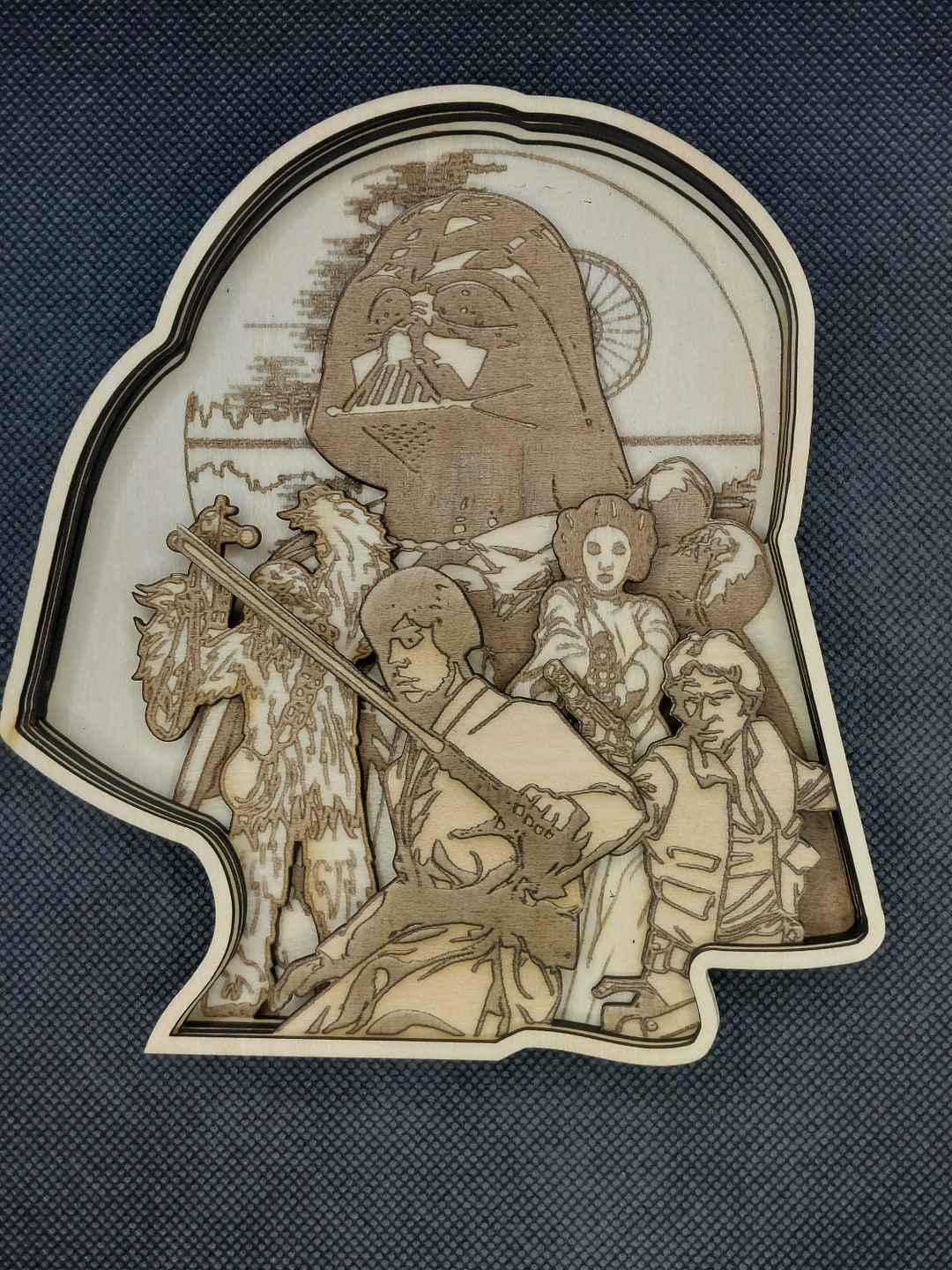Star Wars Darth Vader Layered Laser Cut Display - Etsy