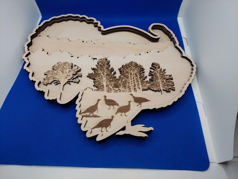 Layered Laser Cut Turkey - Etsy