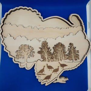 Layered Laser Cut Turkey - Etsy