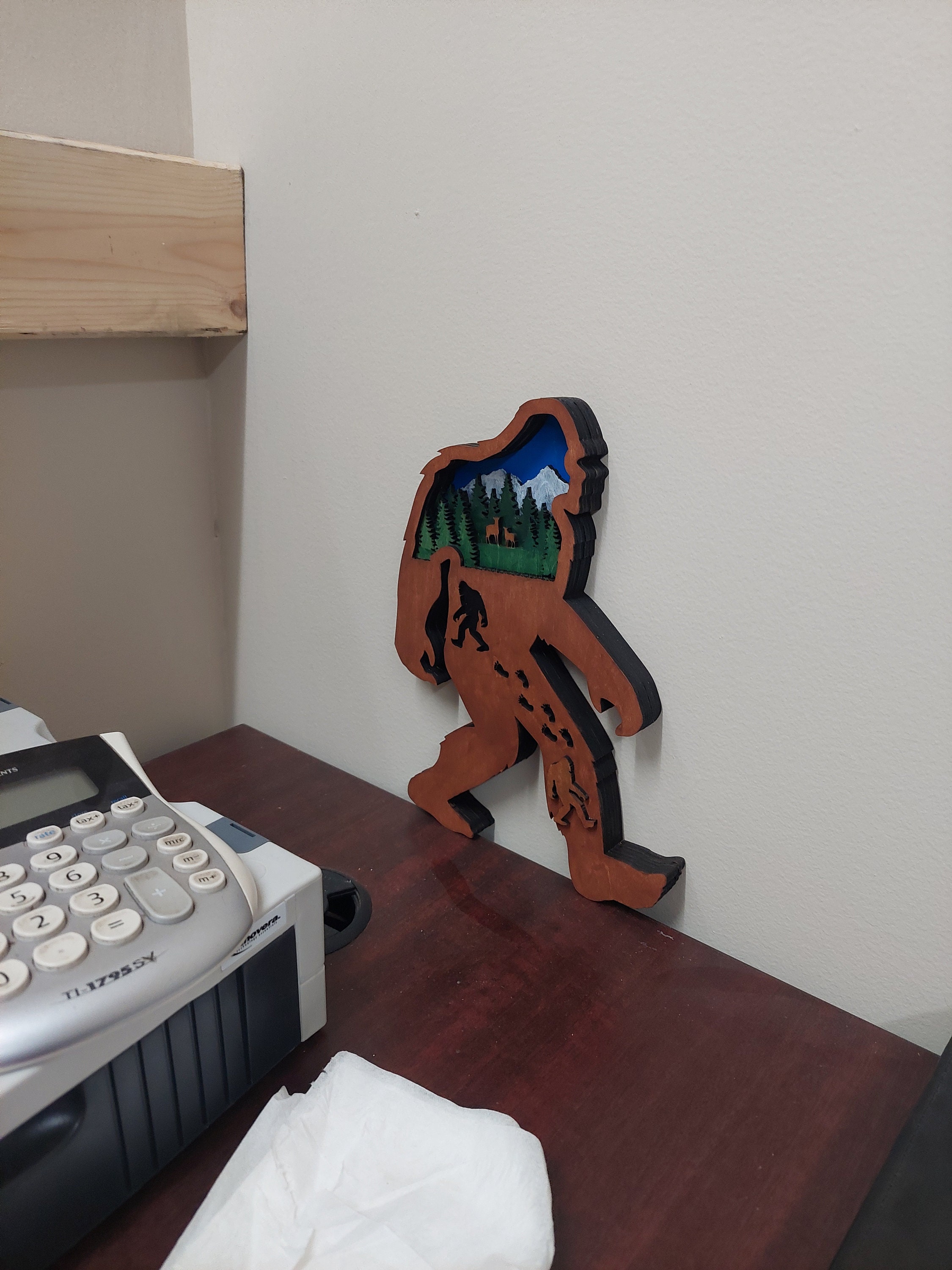 Bigfoot Layered Laser Cut Display - Etsy