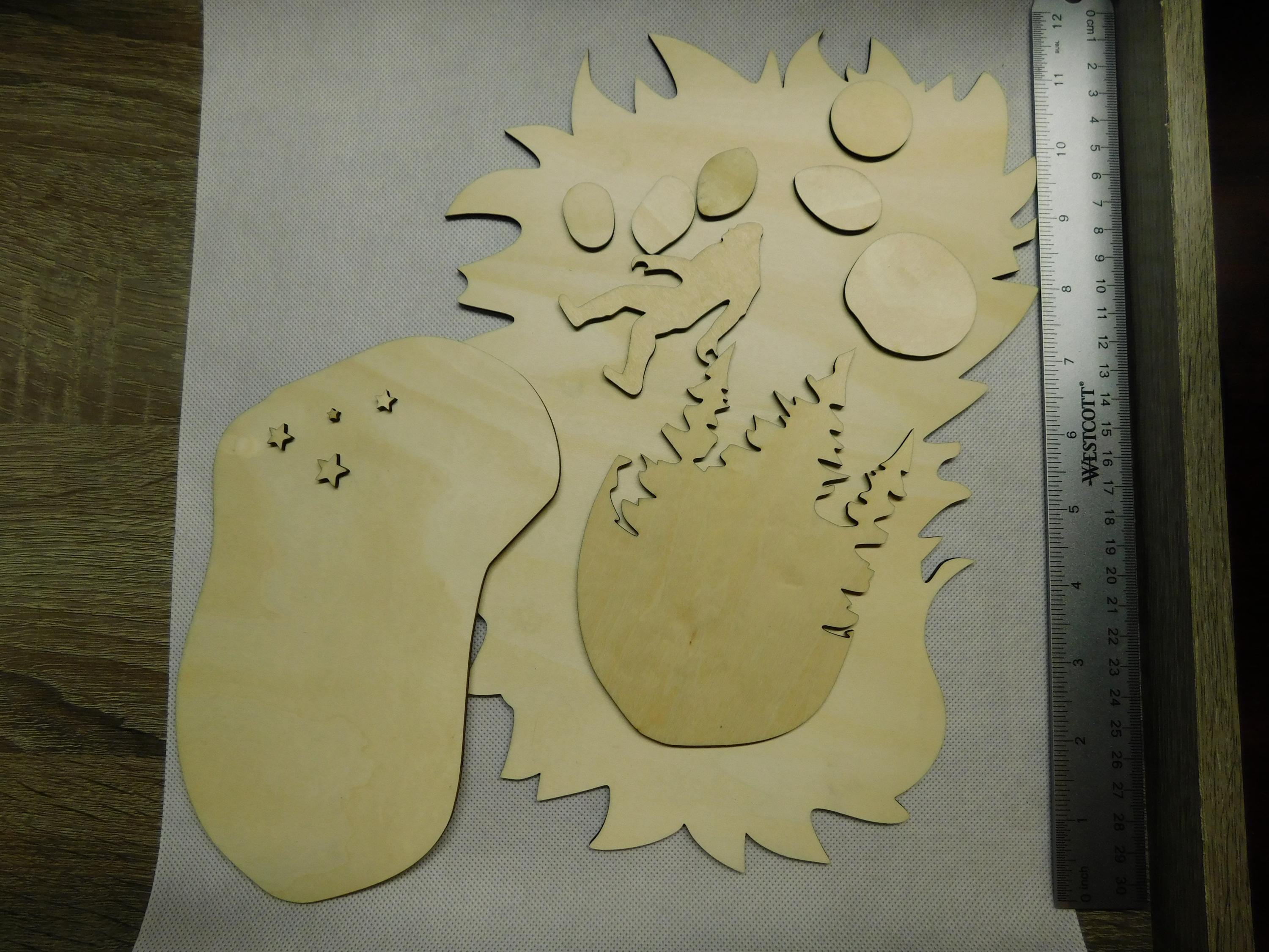 Layered Laser Cut Bigfoot Footprint Display - Etsy