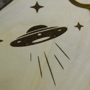 Laser Engraved Stay Weird Alien Sign - Etsy