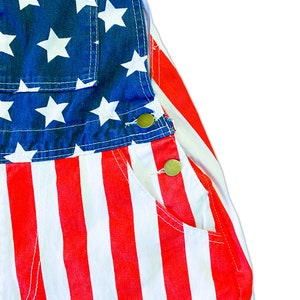 American Flag Overalls Stylish Slim Fit 4th of July Women's Overalls ...