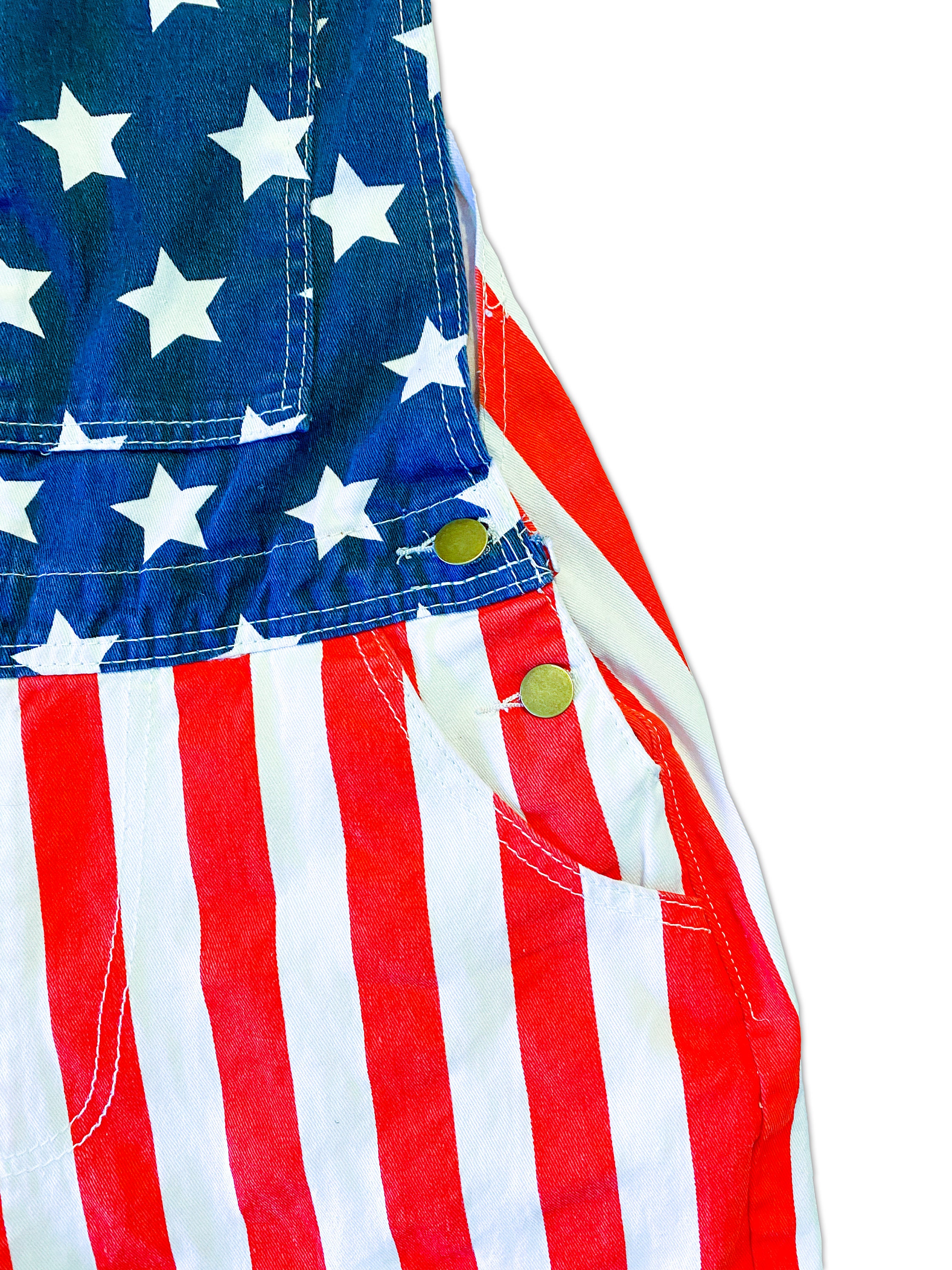 American Flag Overalls Stylish Slim Fit 4th of July Women's Overalls ...