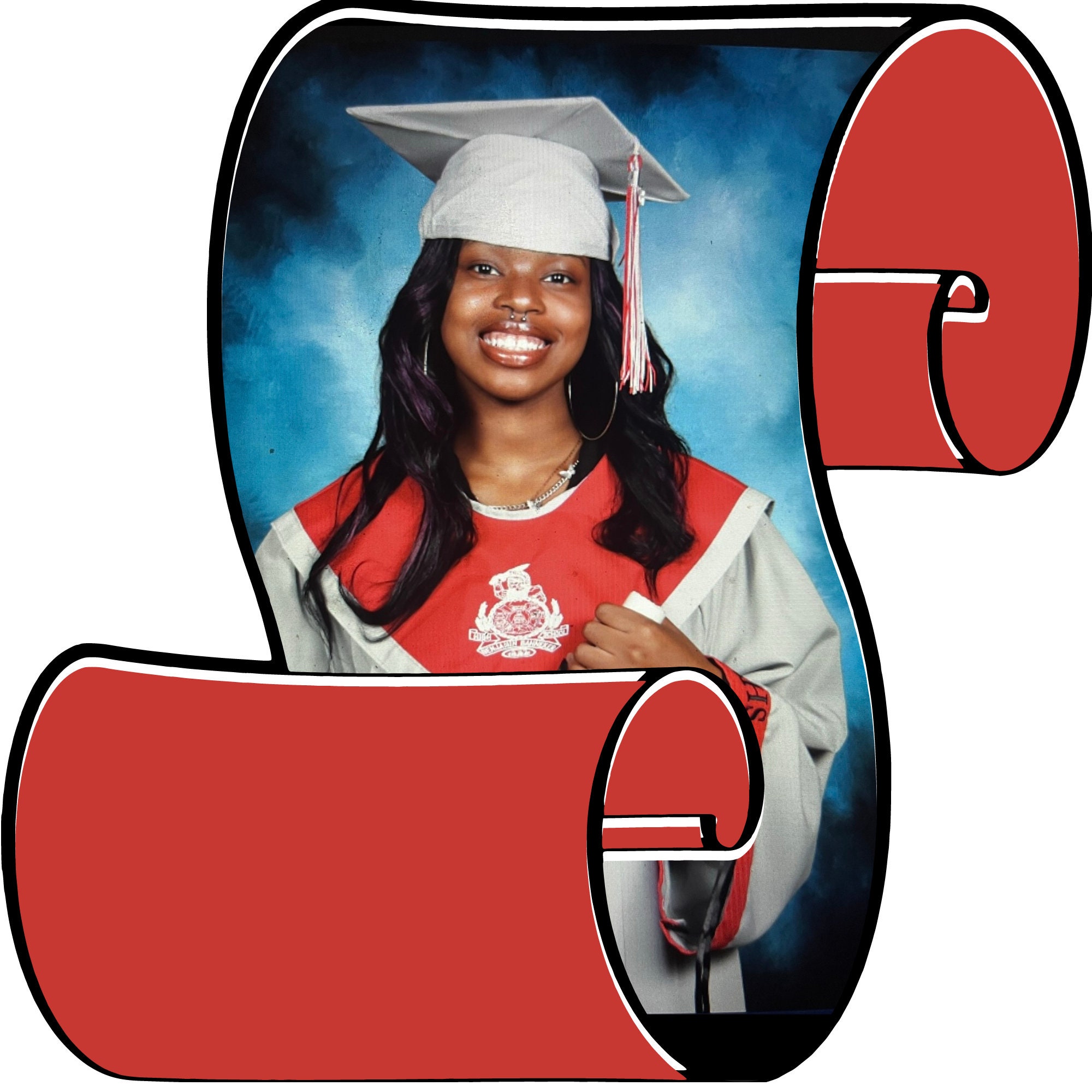 Editable Graduation Scroll Fan Template - Etsy