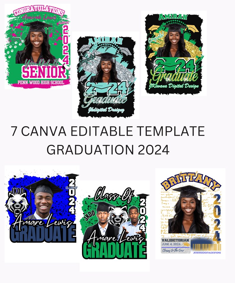 Editable Senior Templates 2024 - Etsy