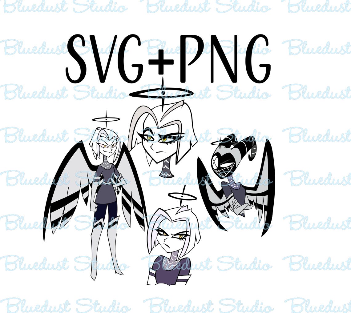 Digital Download Lute SVG and PNG Hazbin Hotel Vector Files - Etsy