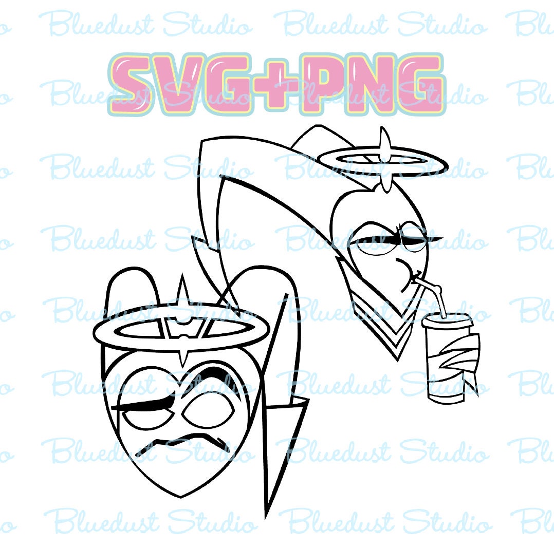 Digital Download Adam Hazbin Hotel SVG+PNG (12 File Tot), Adam SVG ...