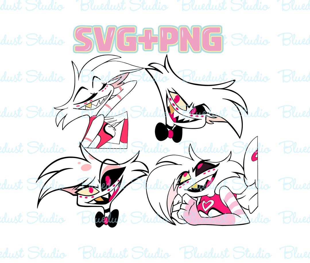 Hazbin Hotel Angel Dust SVG & PNG (4+4) - Digital Download - Etsy