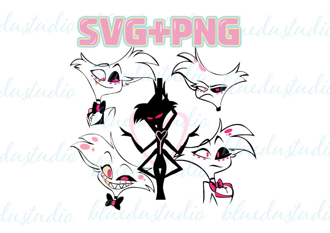 Hazbin Hotel Angel Dust SVG & PNG (5+5) - Digital Download - Etsy