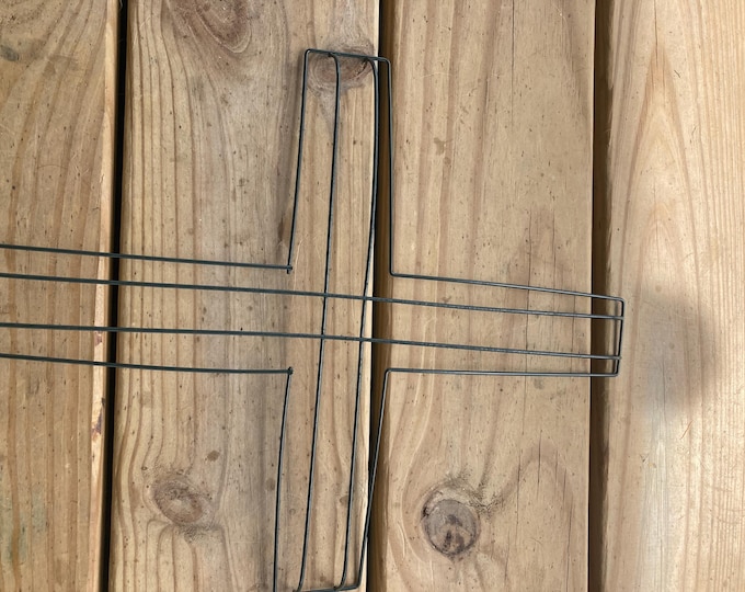 24” Cross Metal Wreath Form DIY Deco Mesh Burlap Frame - Etsy