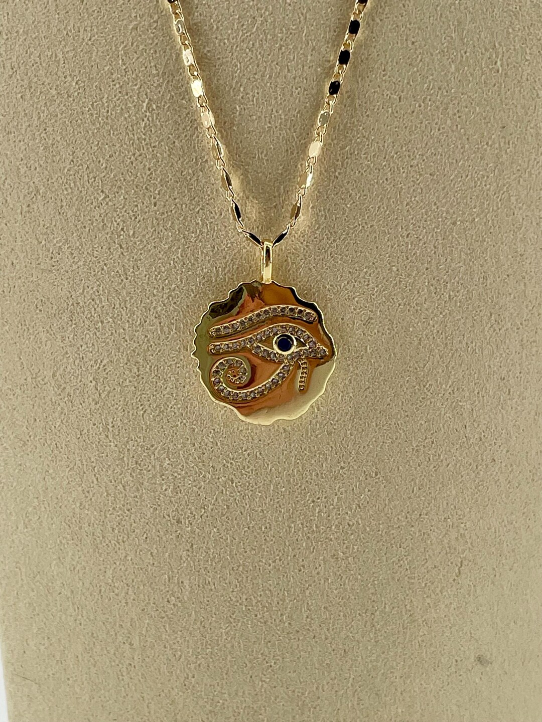NEW Gold Eye of Ra Charm Necklace - Etsy