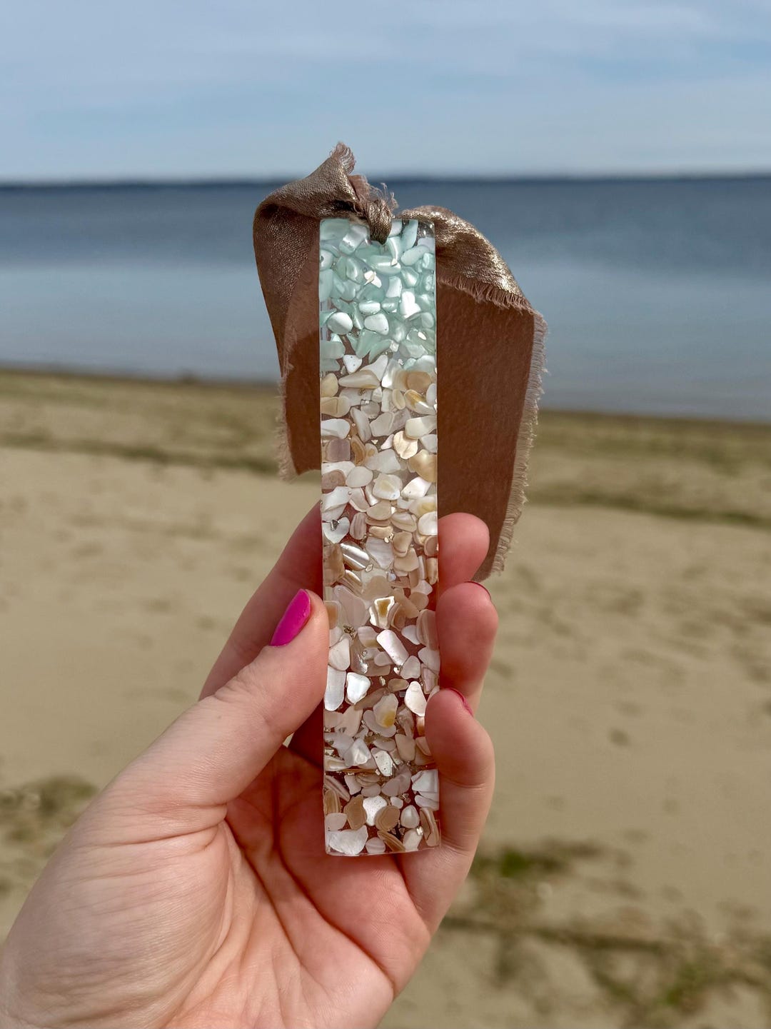 Bookmark Seashell Beach Lover Reader Gift for Her Coastal Boho Style - Etsy