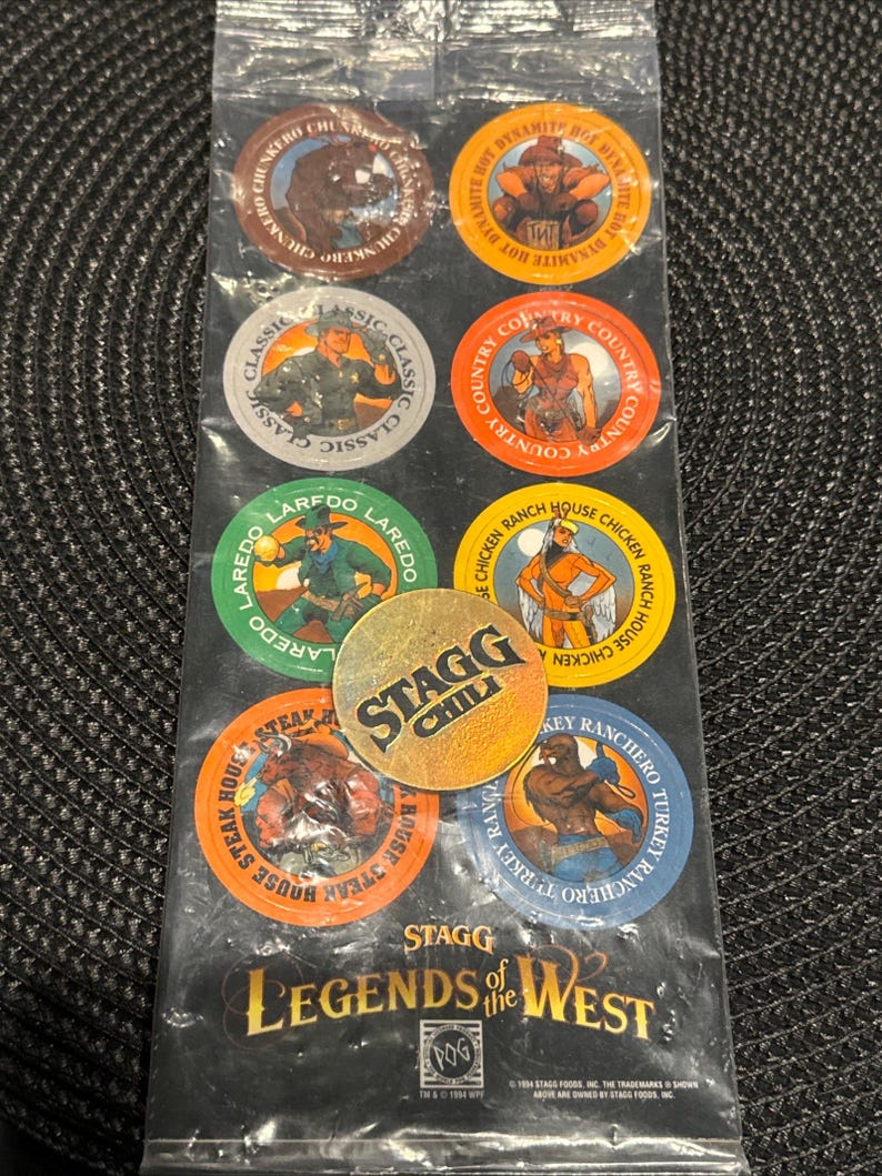 Vintage Rare 1994 STAGG CHILI Pog and Slammer Collection NEW - Etsy