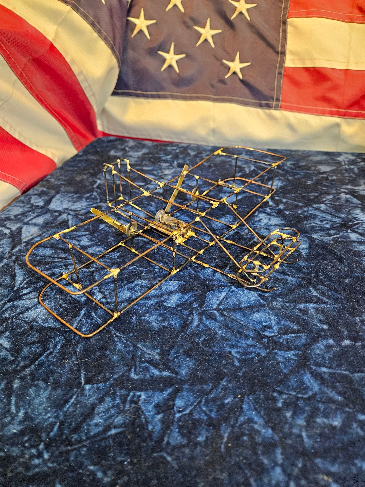 Handcrafted Biplane Art From Welding Materials A Unique Gift for ...