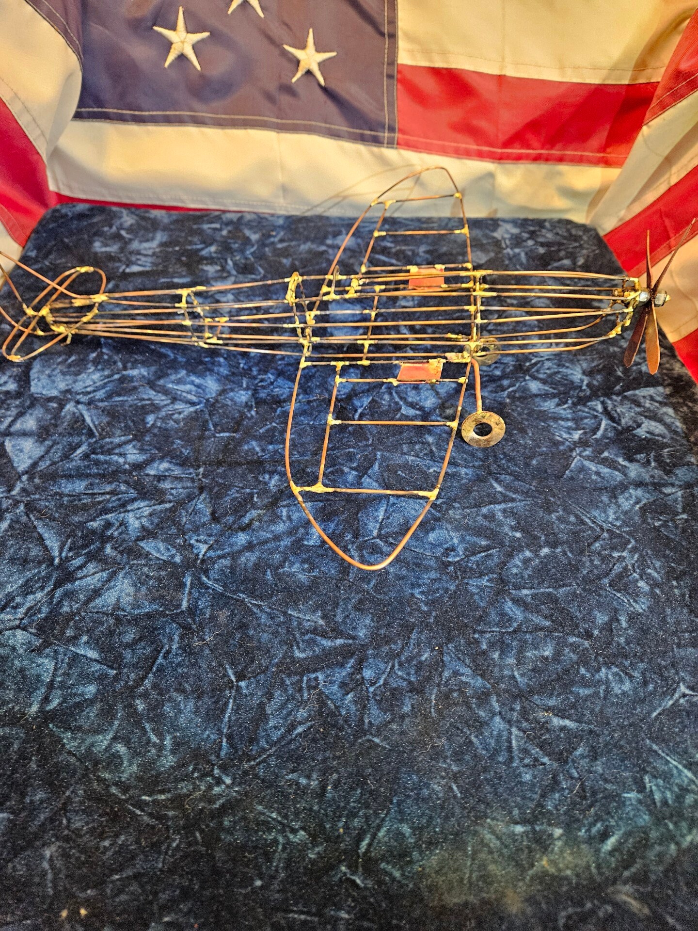 Handcrafted Biplane Art From Welding Materials A Unique Gift for ...