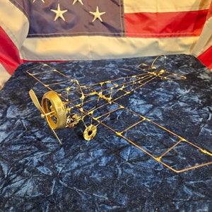 Handcrafted Biplane Art From Welding Materials A Unique Gift for ...