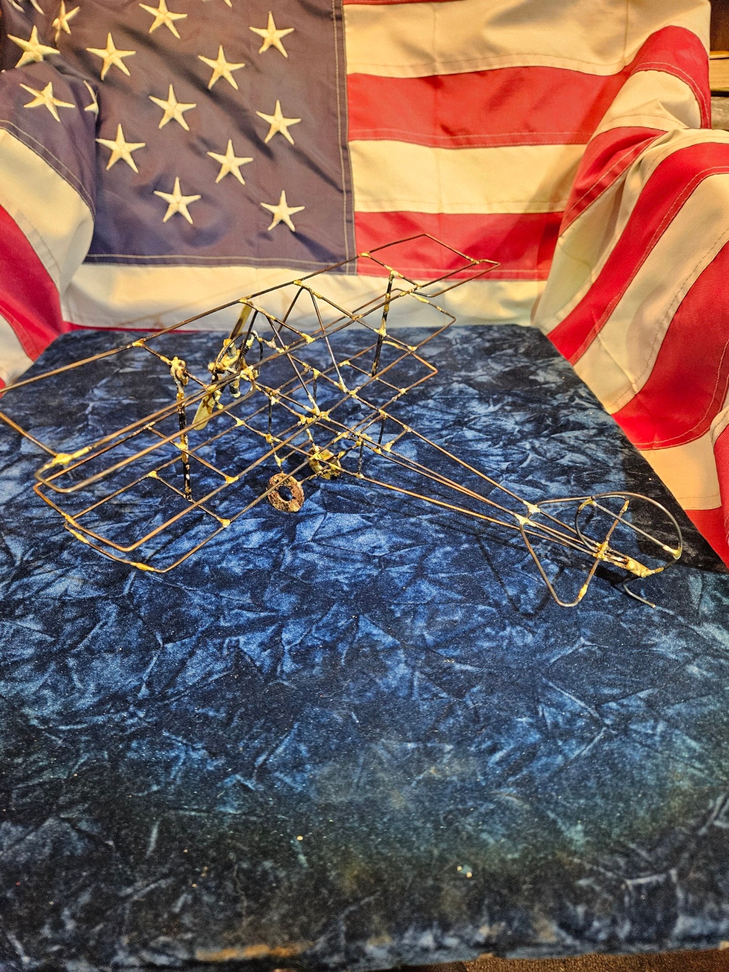 Handcrafted Biplane Art From Welding Materials A Unique Gift for ...