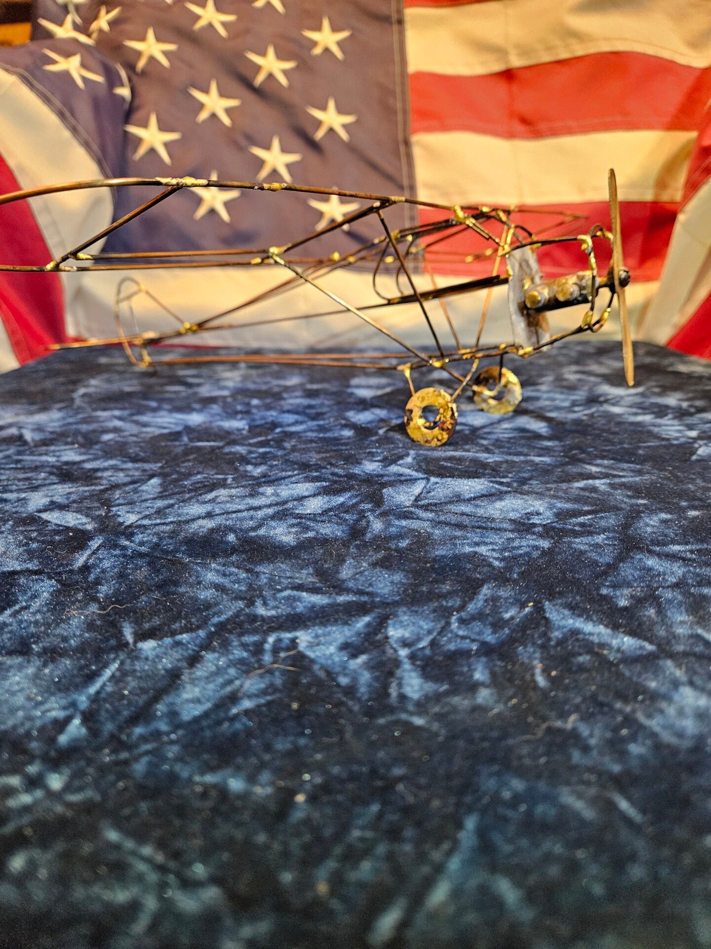 Handcrafted Biplane Art From Welding Materials A Unique Gift for ...