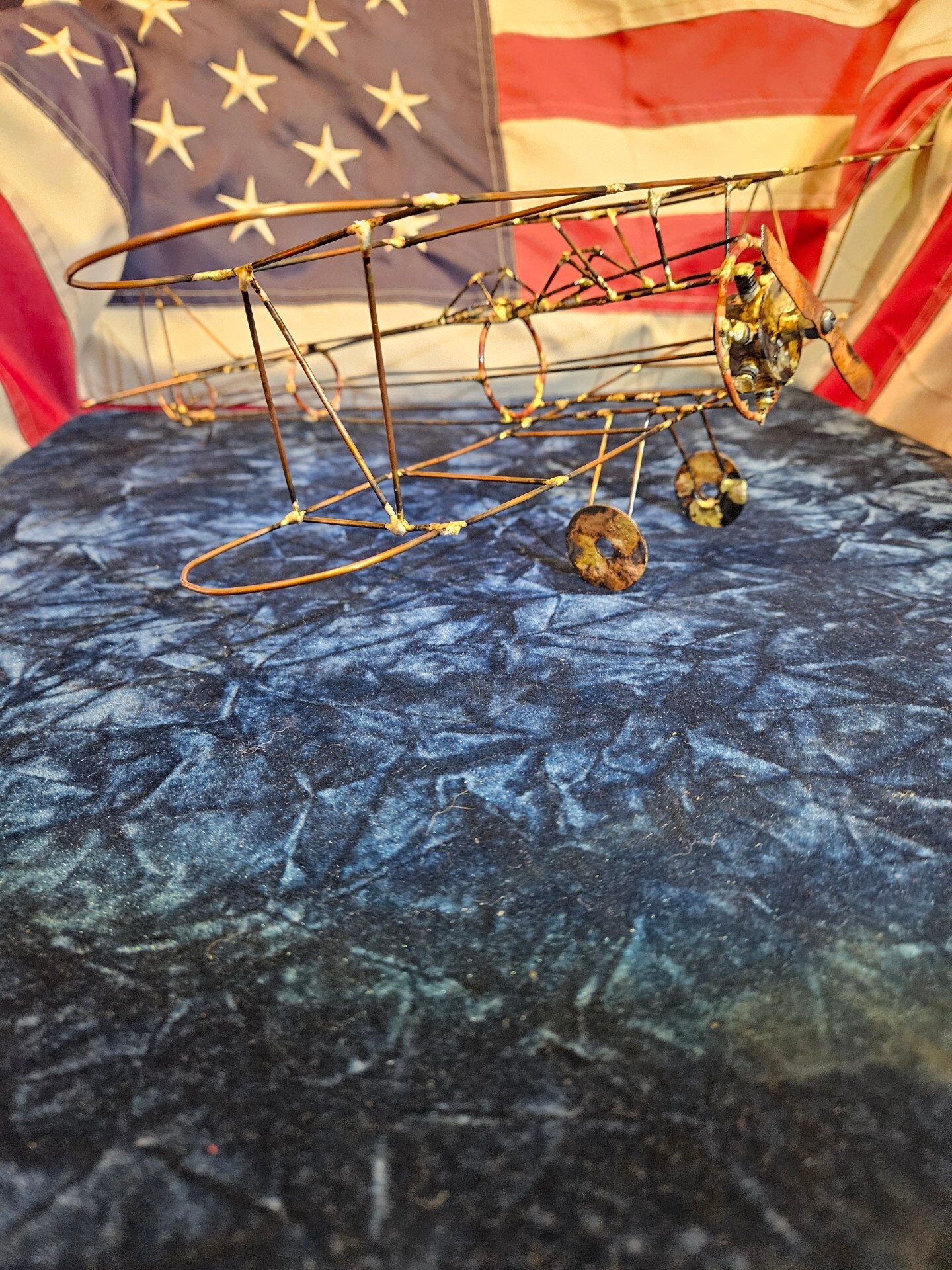 Handcrafted Biplane Art From Welding Materials A Unique Gift for ...