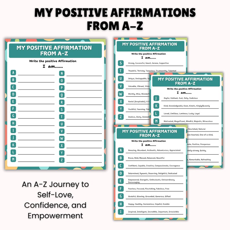 Self Esteem Worksheet for Teens | Self Esteem Workbook | Teens ...