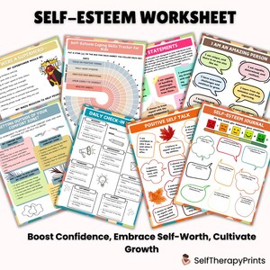 Self Esteem Worksheet for Teens | Self Esteem Workbook | Teens ...