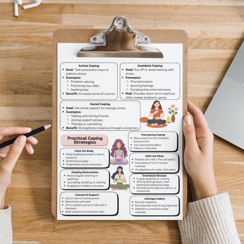 Coping Skills Worksheets Guide | Types of Coping Skills Toolkit ...