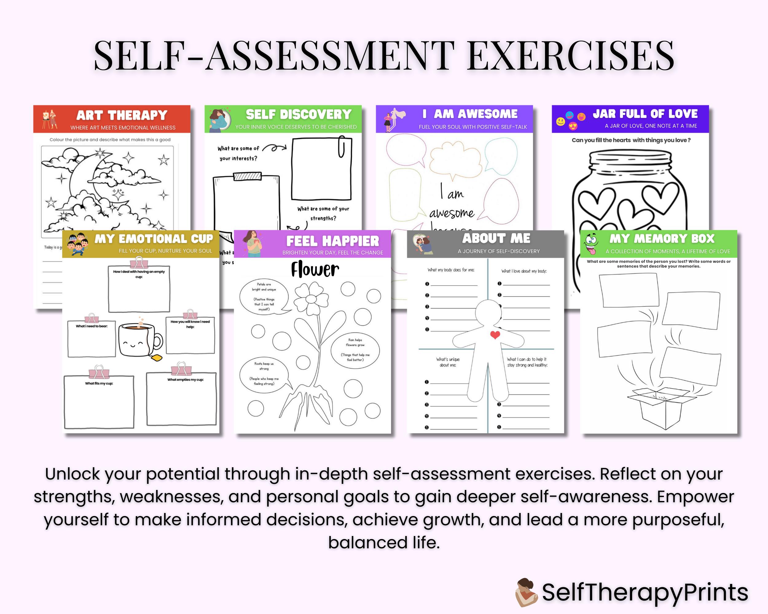 Art Therapy Worksheet for Mental Health, Art Therapy for Kids, Therapy ...