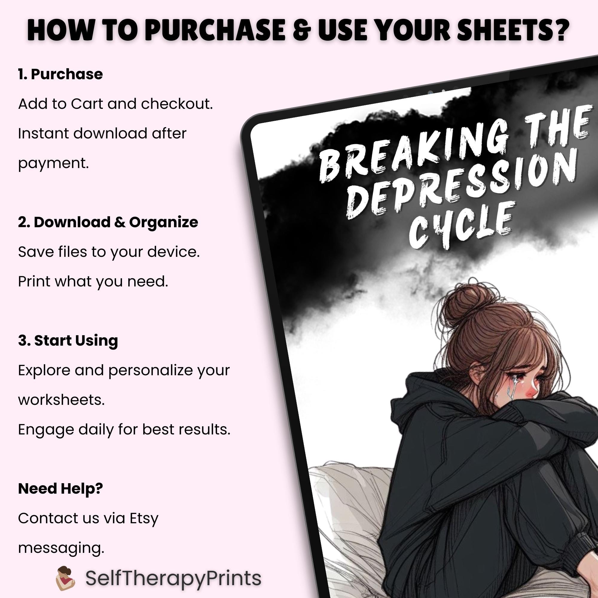 Breaking the Depression Cycle Workbook | Depression Workbook ...