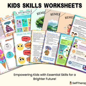 Kids Emotional & Social Skills Bundle | Therapy Worksheets Bundle ...