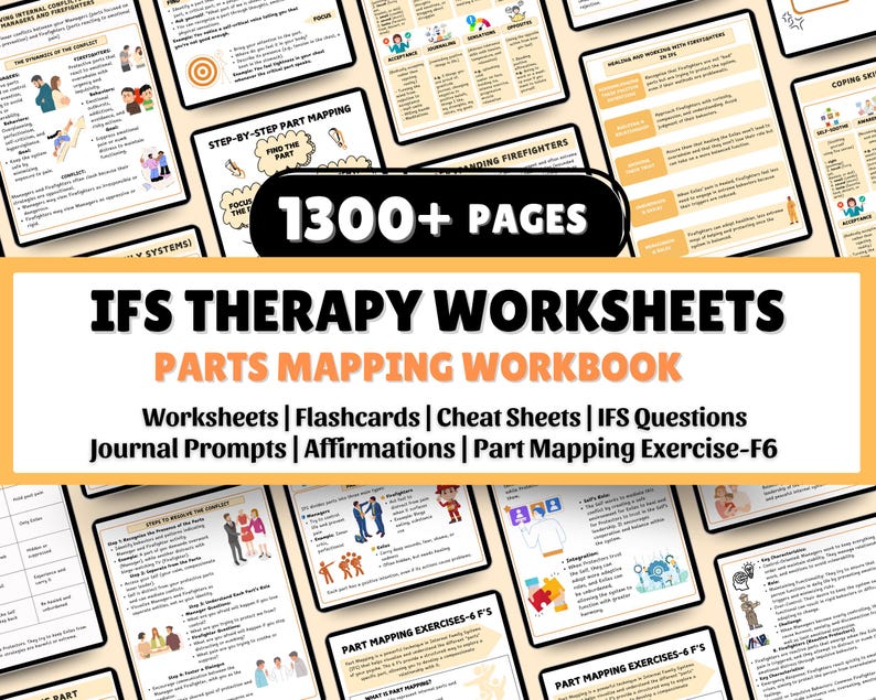IFS Therapy Worksheets Bundle | Internal Family Systems Worksheets ...