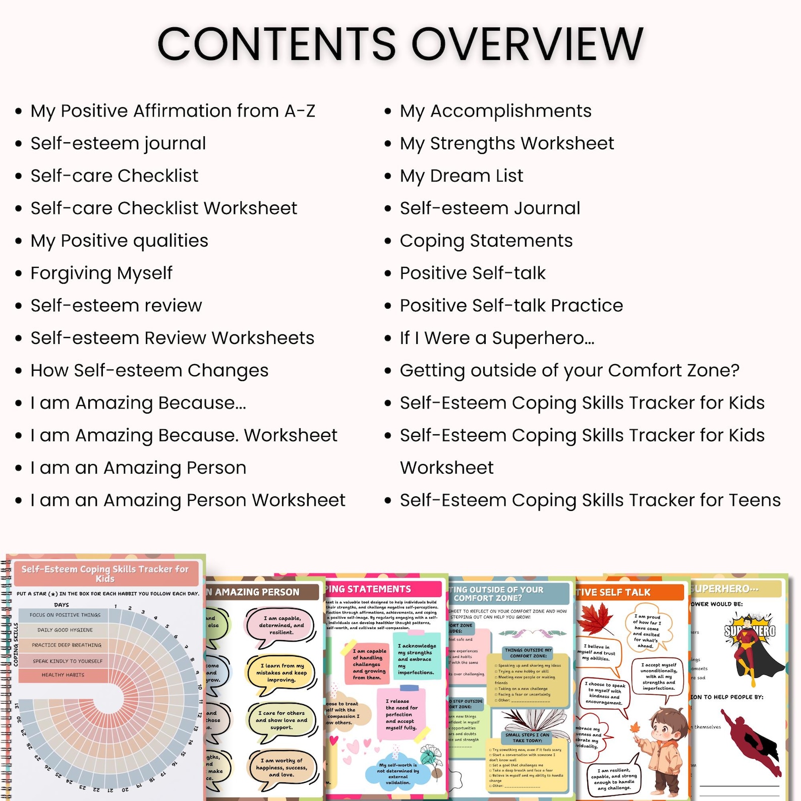 Self Esteem Worksheet for Teens | Self Esteem Workbook | Teens ...