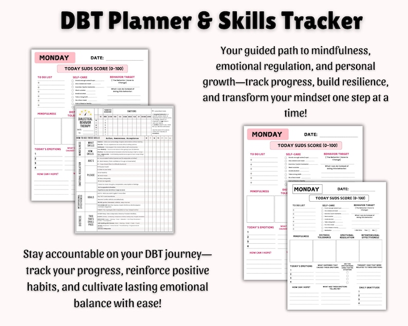 DBT Mega Bundle | DBT Worksheets | DBT Skills | Therapy Worksheet ...
