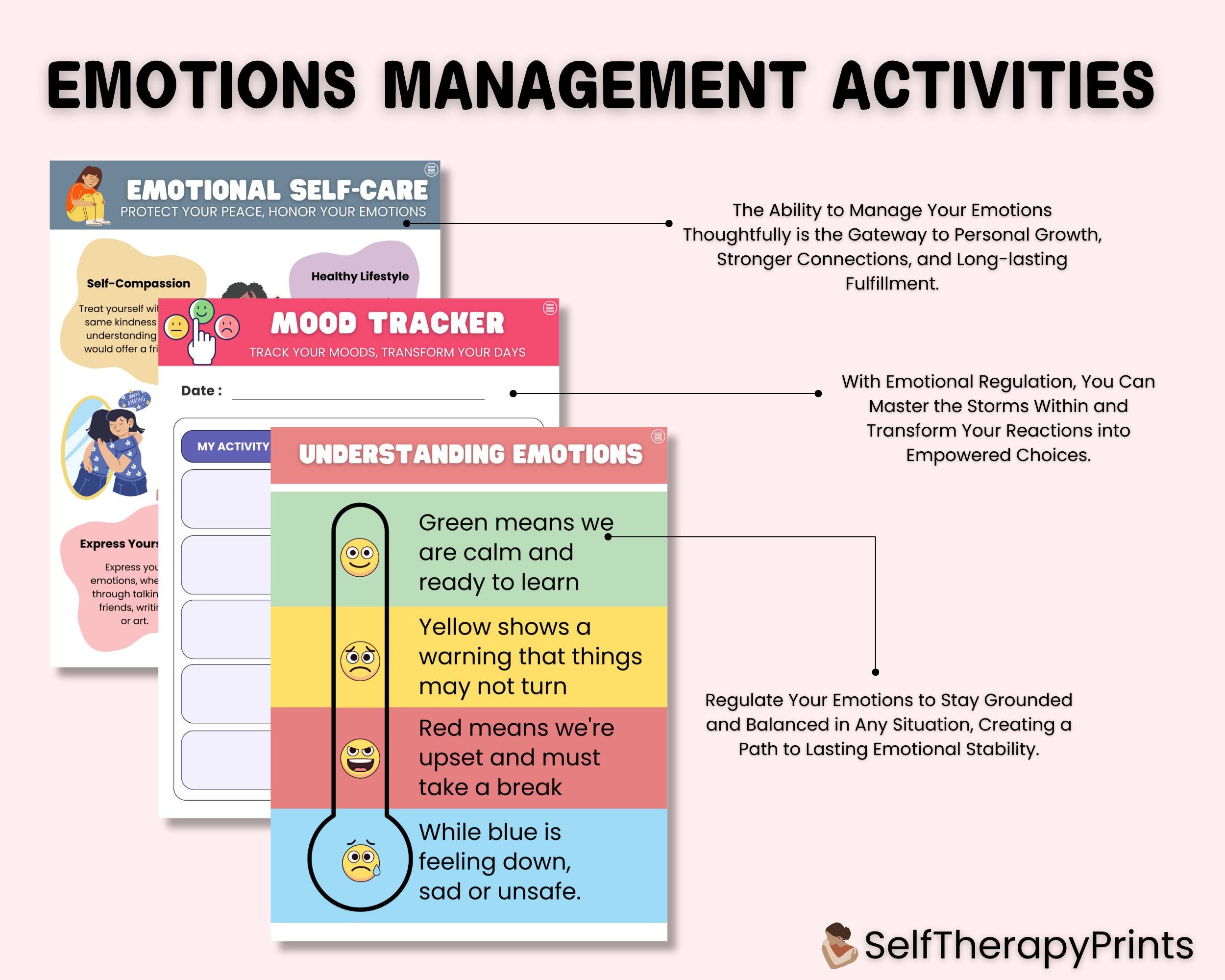 Emotional Regulation Workbook for Kids | Self Regulation | Social ...