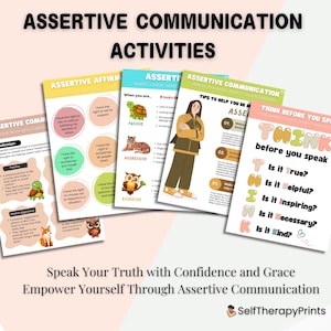 Assertive Communication Worksheets, Communication Skills, Social Skills ...