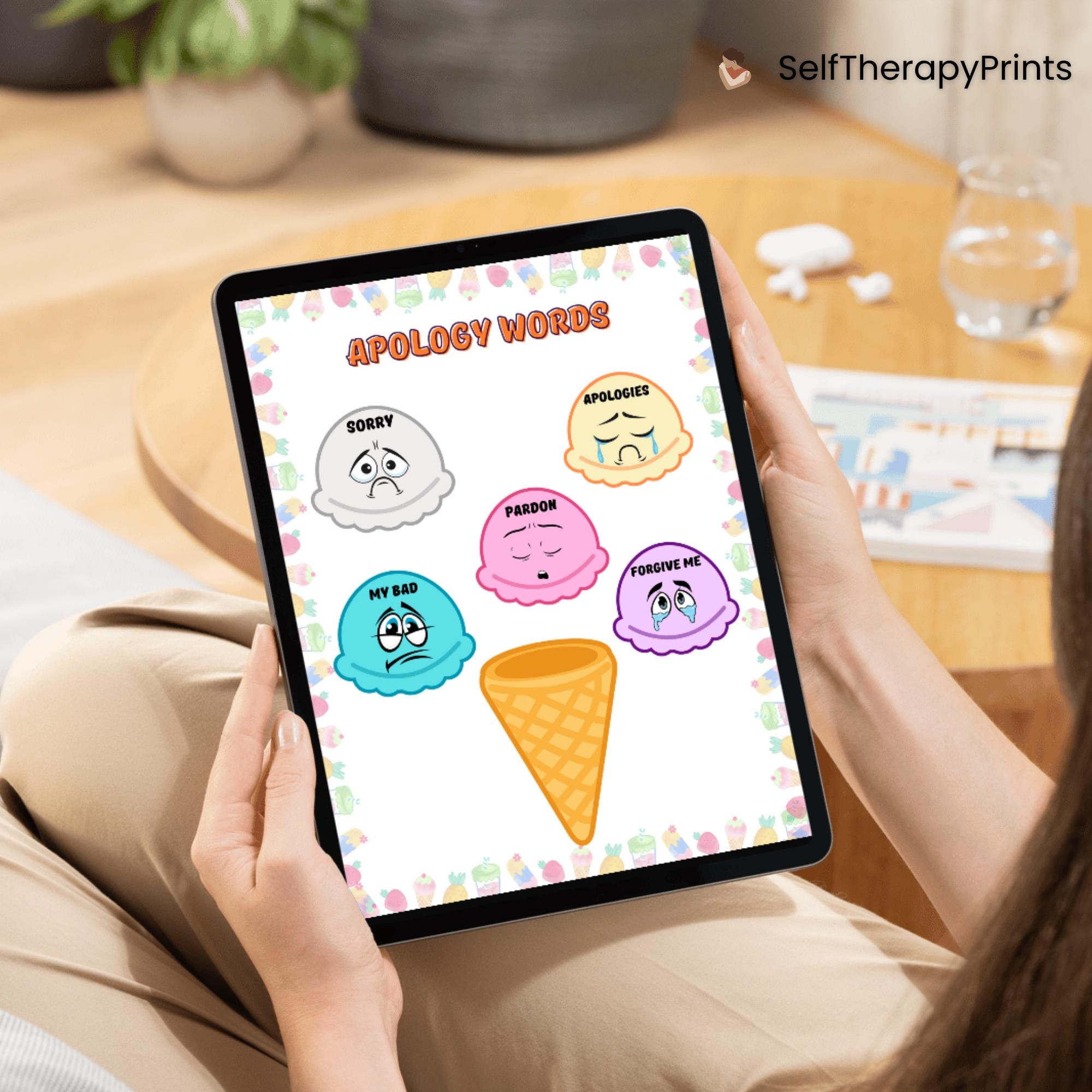 Ice Cream Apology Method Activity for Kids | Social Skills | Autism ...