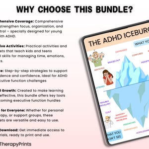 Kids ADHD Executive Function Bundle | ADHD Coping Skills | Assertive ...