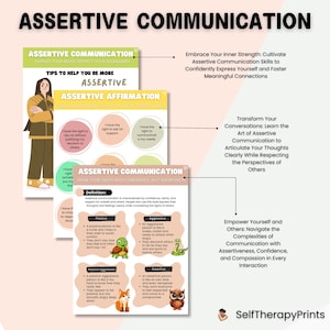 Assertive Communication Worksheets, Communication Skills, Social Skills ...