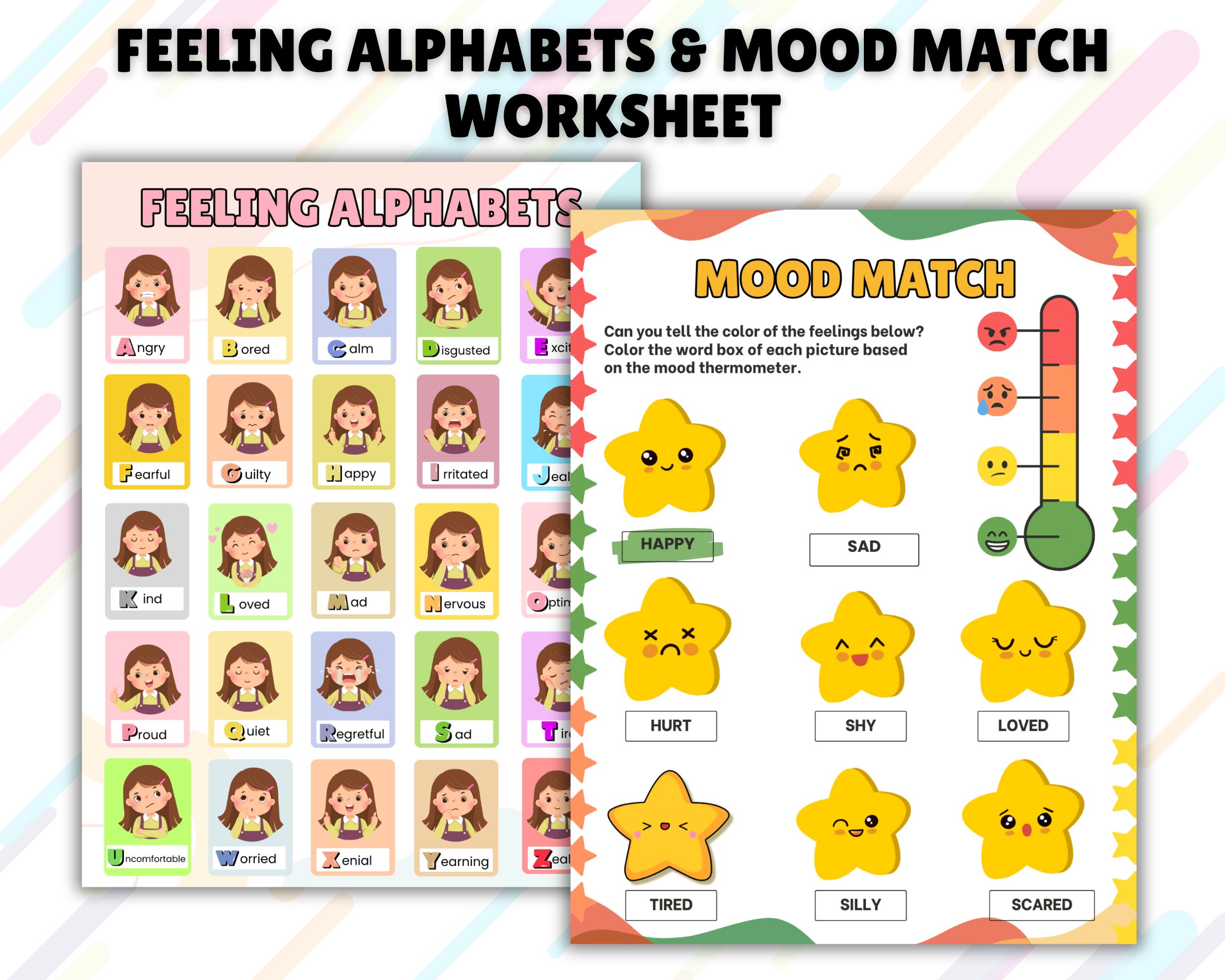 Feelings & Emotion Coping Skills Worksheets for Kids | Feelings ...