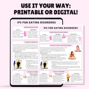 Internal Family Systems | IFS Worksheets | Parts Mapping | Therapy ...