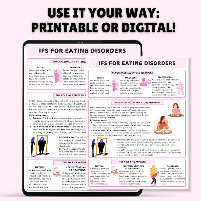 Internal Family Systems | IFS Worksheets | Parts Mapping | Therapy ...