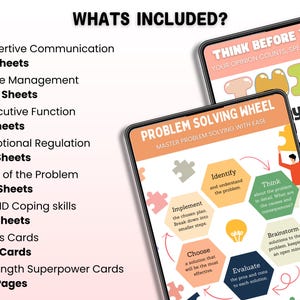 Kids ADHD Executive Function Bundle | ADHD Coping Skills | Assertive ...