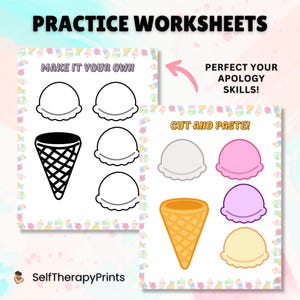 Ice Cream Apology Method Activity for Kids | Social Skills | Autism ...