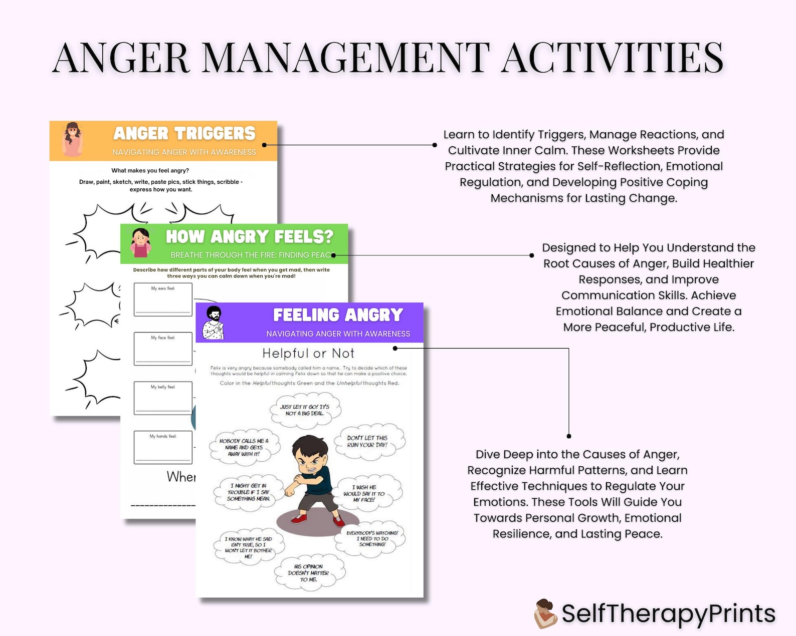 Art Therapy Worksheet for Mental Health, Art Therapy for Kids, Therapy ...