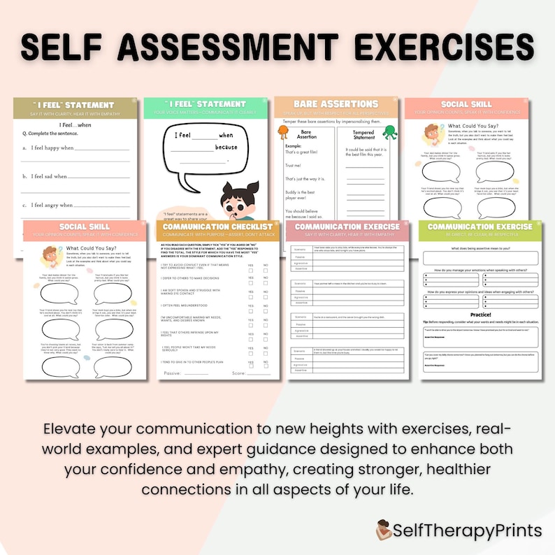 Assertive Communication Worksheets, Communication Skills, Social Skills ...