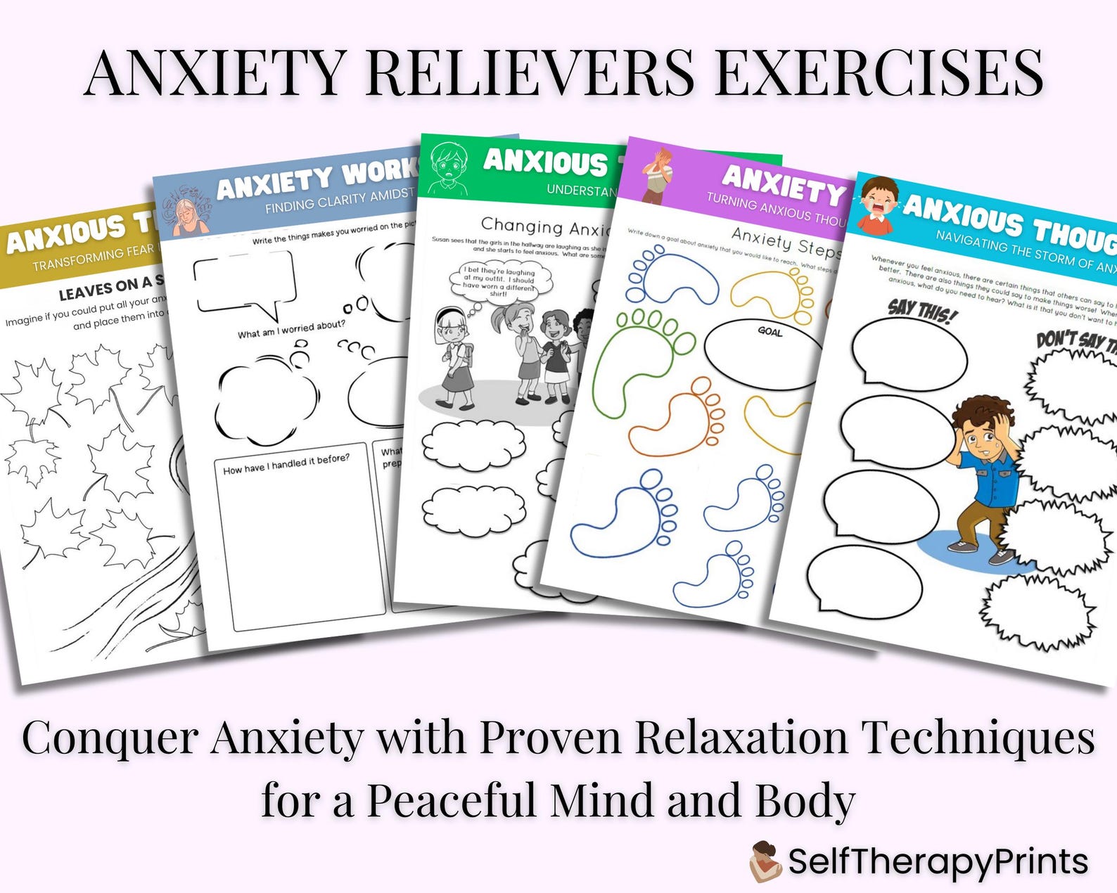 Art Therapy Worksheet for Mental Health, Art Therapy for Kids, Therapy ...