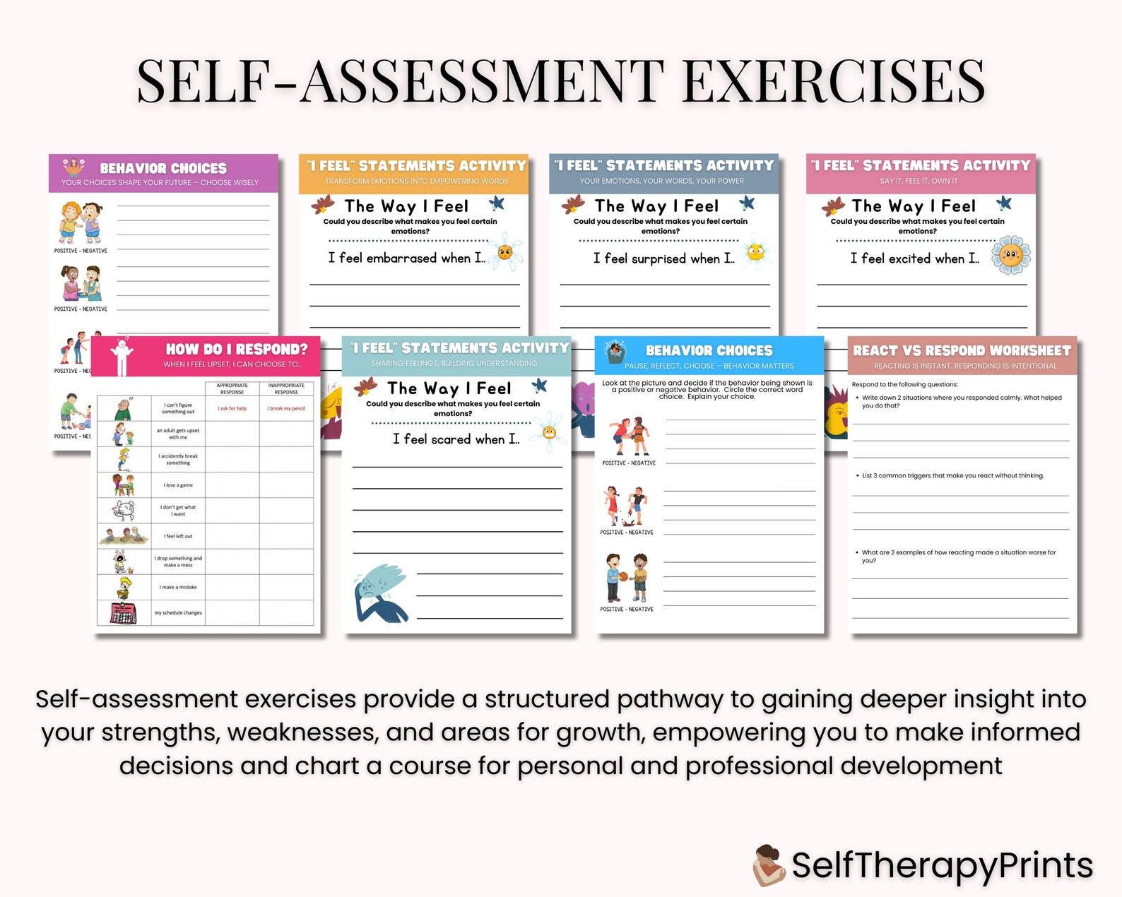 Reacting Vs Responding Worksheets | Therapy Worksheets | Conflict ...
