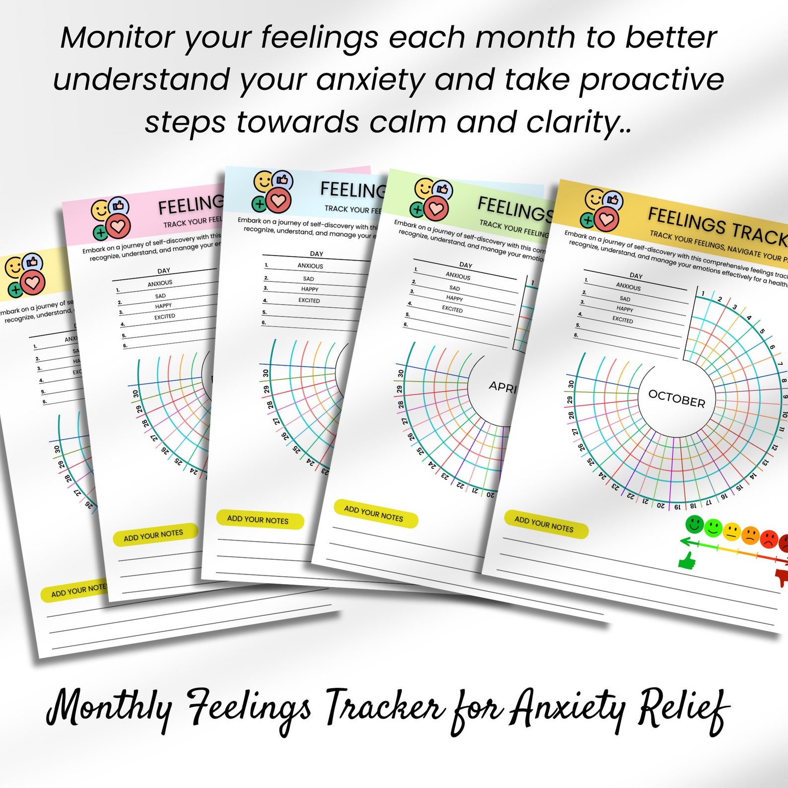 Anxiety Worksheets | Anxiety Bundle | Anxiety Therapy Worksheets ...