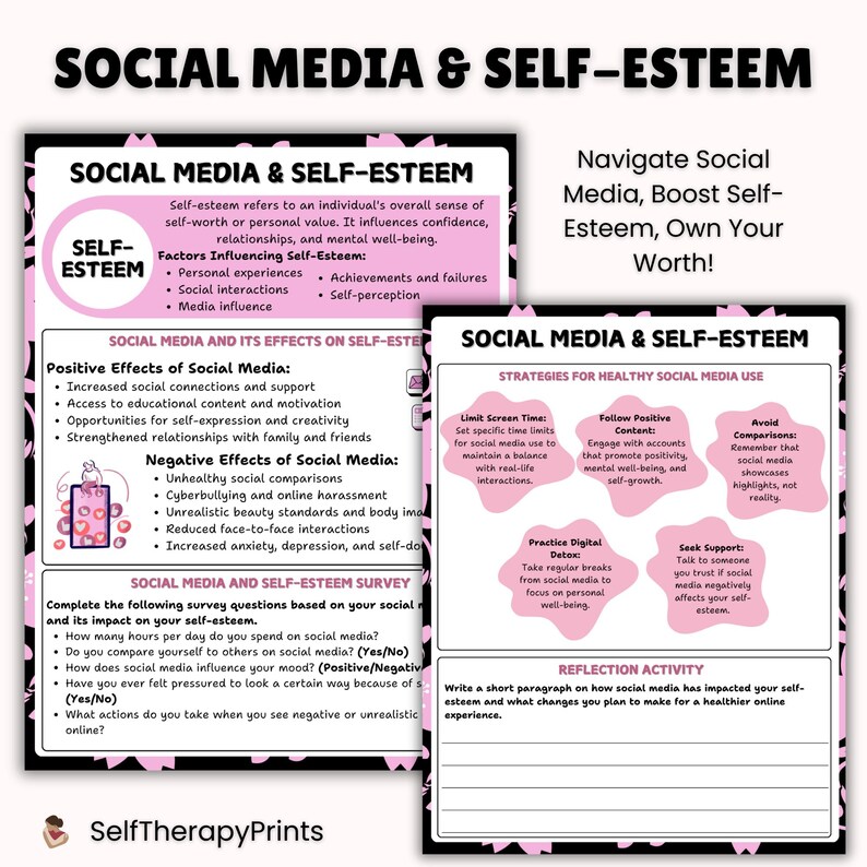Self Esteem Worksheets for Kids & Teens | Confidence Building Resource ...